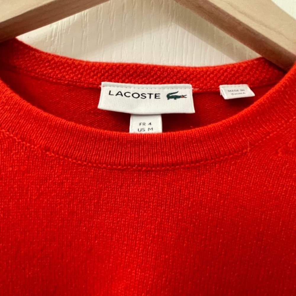 Lacoste Men's Cashmere Crew Neck Red Sweater (New) Me… - Gem